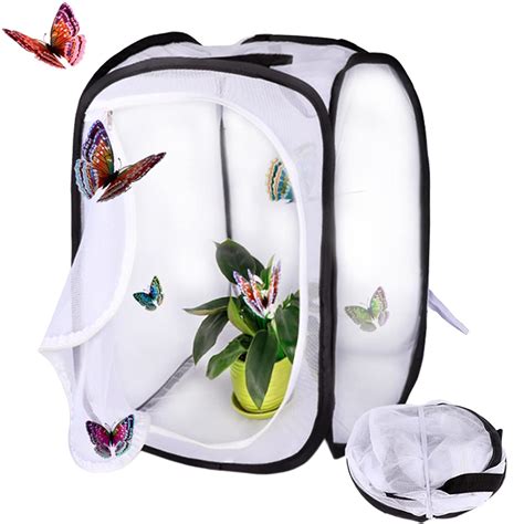 Jaula Para Insectos Y Mariposas Jaula Hábitat Plantas Jaula Insectos Portátil Plegable Cría De