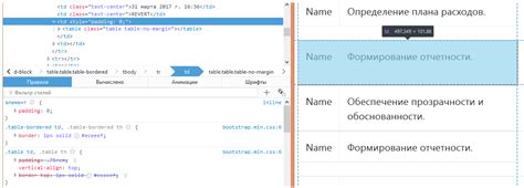 Html Bootstrap Table Inside Other Table Fix The Height Of Table