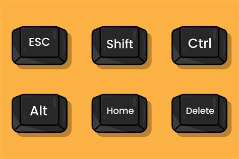 Keyboard Keys Shortcuts Computer Icon Free Vector 21774002 Vector Art