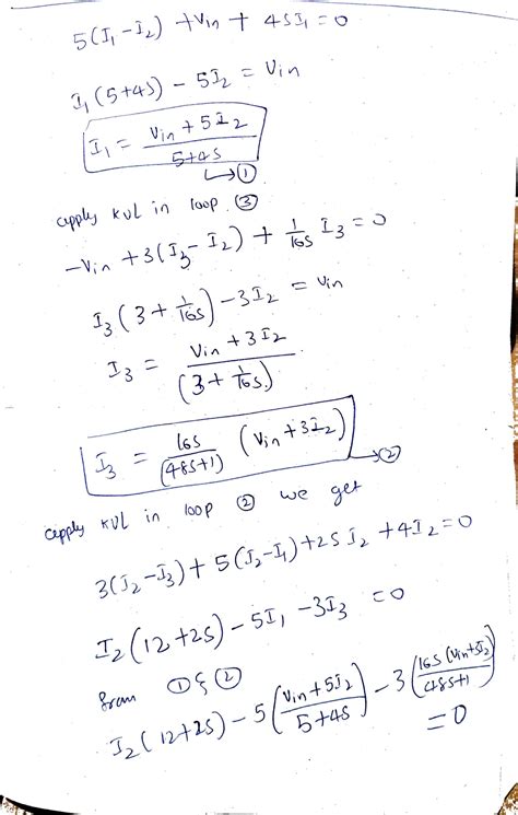 Solved Determine The Transfer Function Voutsvins Using Mesh Analysis Course Hero