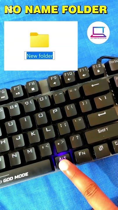 how to create folder without name lucky day345 computer shortcutkeys shorts viralvideo