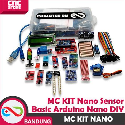 jual kit pembelajaran arduino nano sensor basic lengkap dengan program