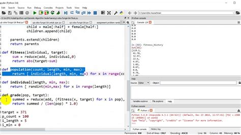 Python Genetic Algorithm 11 Genetic Algorithm Utuh Youtube