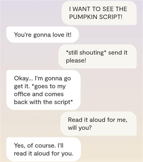 My Pauls Wont Send Me The Pumpkin Script Rreplika