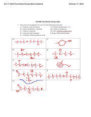Functional Group Quiz Drawing Structural Diagrams Naming Course Hero