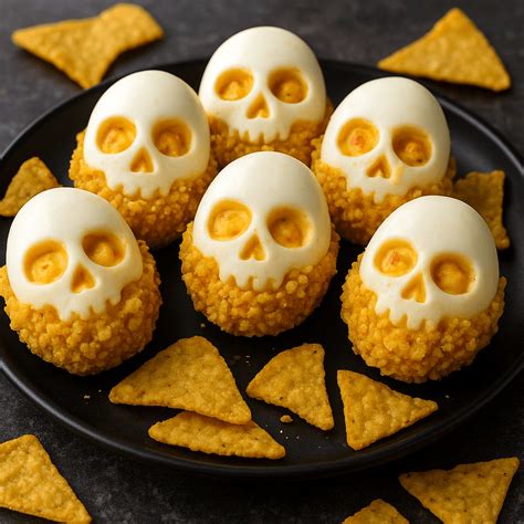 Halloween Deviled Eggs Spooky Skull Eggs Just Quick Meals