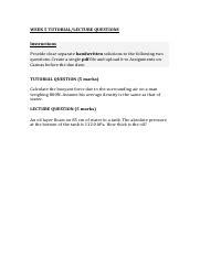 Week 5 Tutorial Lecture Questions Pdf WEEK 5 TUTORIAL LECTURE QUESTIONS Instructions Provide