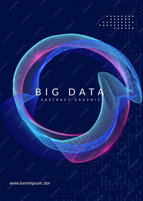 Premium Vector Big Data Background Technology For Visualization