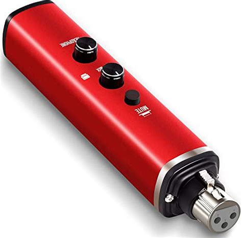 Pyle Microphone Xlr To Usb Signal Converter Adapter Universal Windows Mac Plug And Play Mic Red