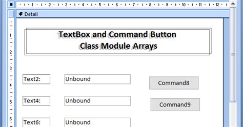 Withevents Texbox And Commandbutton Control Arrays ~ Learn Ms Access Tips And Tricks