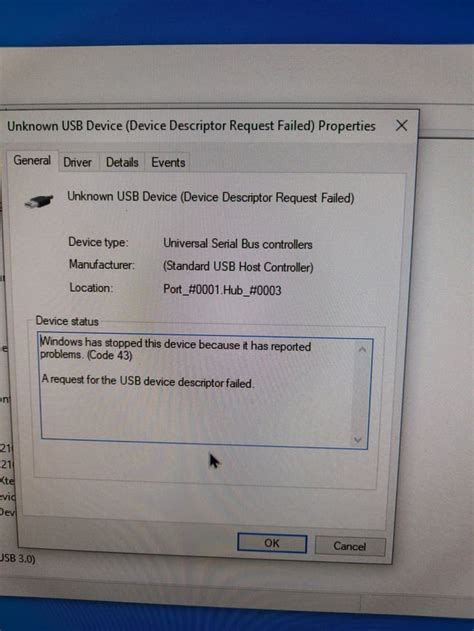 Usb Error 43 I Have Tried Restarting Updating Drivers And More Im Not Sure What To Do Anymore