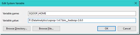 Install Apache Sqoop In Windows