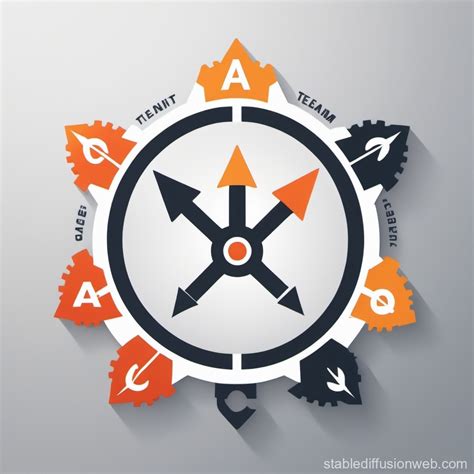 Gear Tick And Arrow Cycle Logo Stable Diffusion Online