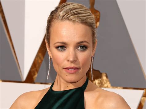 Rachel Mcadams Looks So Different With Brown Hair And Bangs
