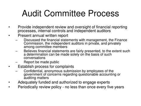 Ppt Role Of The Audit Committee Powerpoint Presentation Free