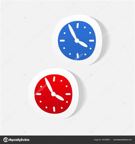 Clock Realistic Design Element Stock Vector By Palau