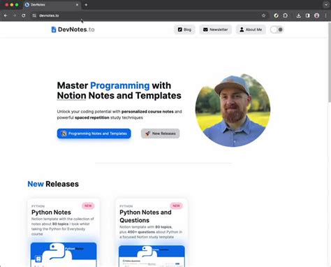 Devnotesto Is Live Codingtemplates Techjourney Damian Demasi