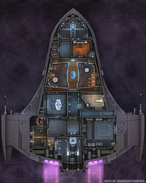Spectre Class Starship 40x50 Rdungeondraft