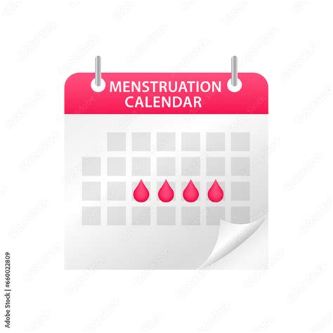 Calendar Planner For Menstrual Critical Days Checklist Schedule For