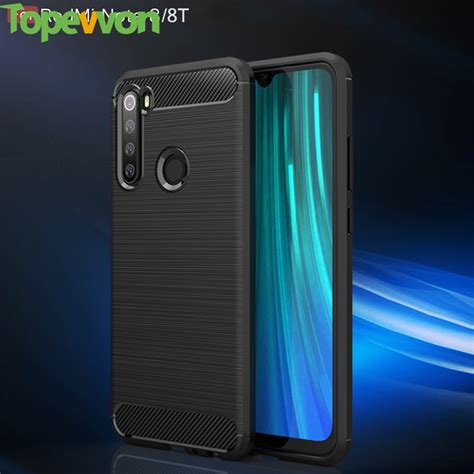 Topewon Xiaomi Redmi Note T Pro Case Flex Carbon Fiber Cover Full Protection Phone Shockproof