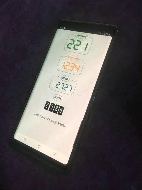 ‏create App To Read Ac Voltage And Ac Current And Watt And Kw Per Hour