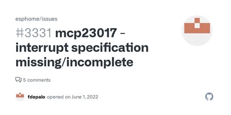 mcp23017 interrupt specification missing incomplete · issue 3331