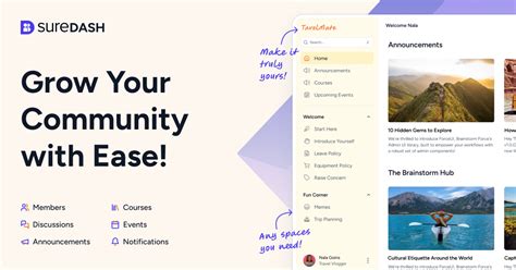 Suredash All In One Solution To Connect Engage Grow And Scale Your Community