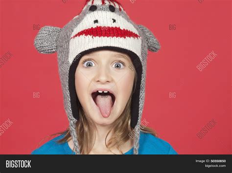 Portrait Girl Sticking Image And Photo Free Trial Bigstock