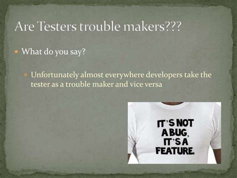 Tester Vs Developer Ppt