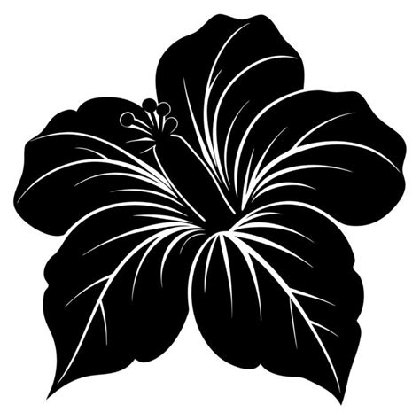 Hawaiian Flower Silhouette Vector Art Icons And Graphics For Free Download