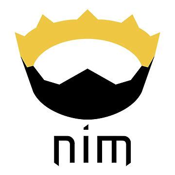 Nim Programming Language Crown Log Sticker By Yourgeekside Redbubble