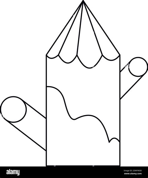 Tree Stump Icon Outline Style Stock Vector Image Art Alamy