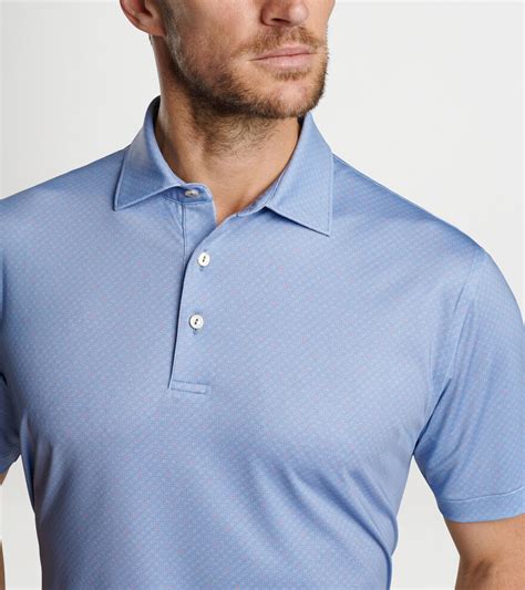 Soriano Performance Jersey Polo Sean Self Collar Mens Polos