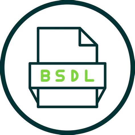 Bsdl File Format Icon 15991653 Vector Art At Vecteezy