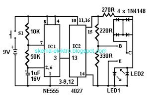 Alat Uji Transistor Schematic Diagrams Repair Design And Electronics Hobby SKEMA ELEKTRO