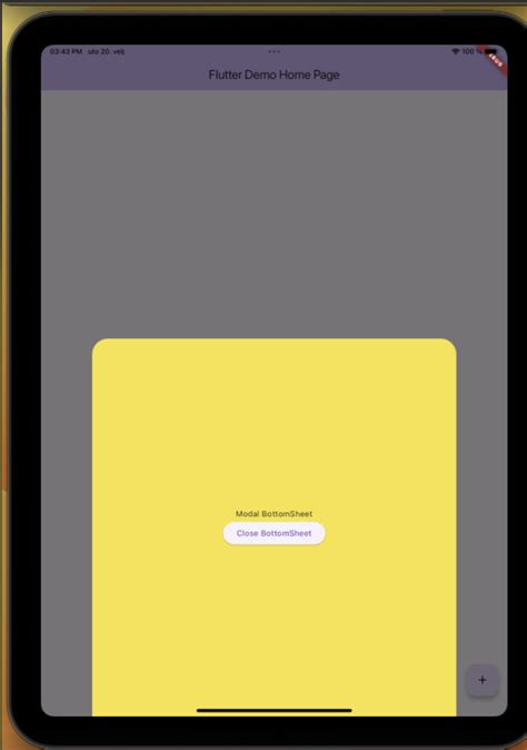 Flutter Bottommodalsheet Doesnt Take Full Width On Tablet Stack