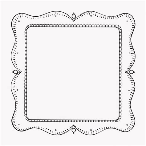 Elegant Decorative Square Frame Premium AI Generated Vector