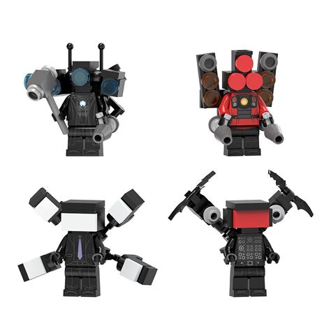 Upgraded Titan Speakerman Titan Tv Man Minifigures Compatible Lego Game Set