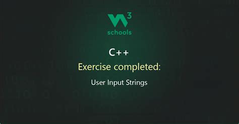Completed Exercise C User Input Strings