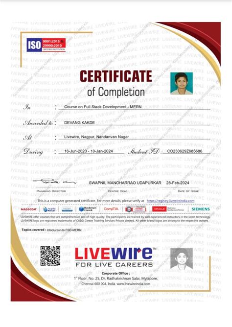 Devang Kakde On Linkedin Fullstackdeveloper Certification