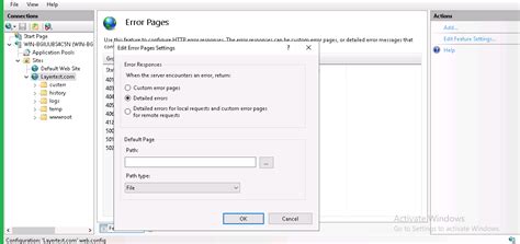 Layerstack Tutorials Layerstack How To Enable Detailed Error Reporting From Iis On Windows