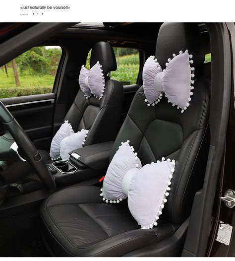 Прекрасна възглавница за врата на облегалката за кола Универсална лумбална опора за кръста