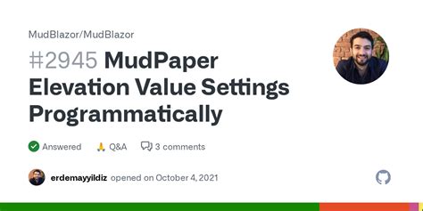 Mudpaper Elevation Value Settings Programmatically Mudblazor Mudblazor Discussion Github