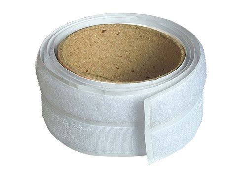 Hook Loop Self Adhesive Tape Mm X M White