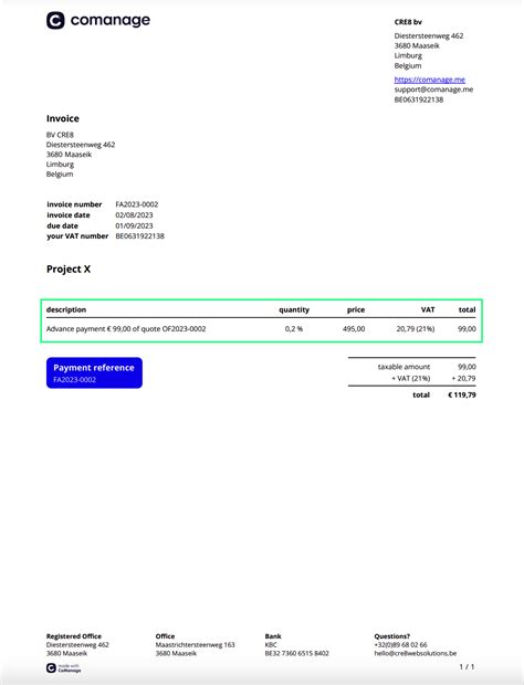 Creating An Advance Invoice View An Example