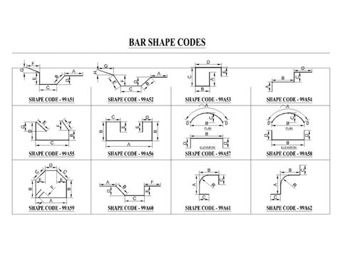 Bar Shapes For Reinforcement Drawings Dwg 7 Thousands Of Free AutoCAD Drawings