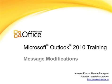 How To Create Outlook Form With Example Ppt