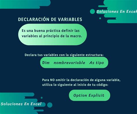 Soluciones ℹtips Para La Declaración De Variables 🔹 Recuerda Que Es