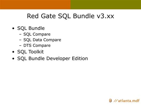 PPT Red Gate SQL Bundle SQL Server Best Practices Analyzer Microsoft Baseline Security