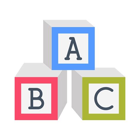 Abc Blocks Icon In Vector Illustration 34051462 Vector Art At Vecteezy